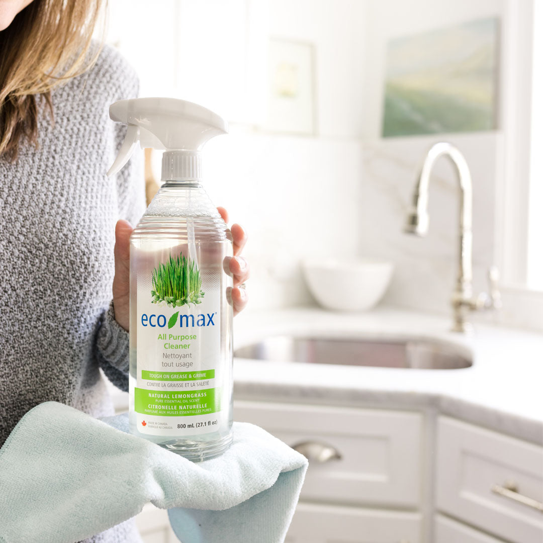 Eco-Max All Purpose Cleaner - Natural Lemongrass (800 mL, Enviro Bottle ...