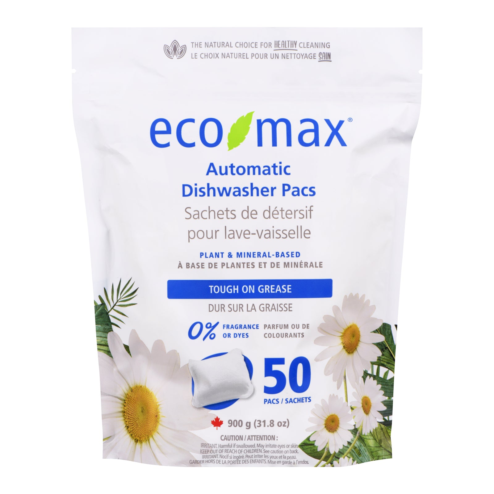 Eco-Max Automatic Dishwasher Pacs - Fragrance-Free (50 count) – Eco-Max ...