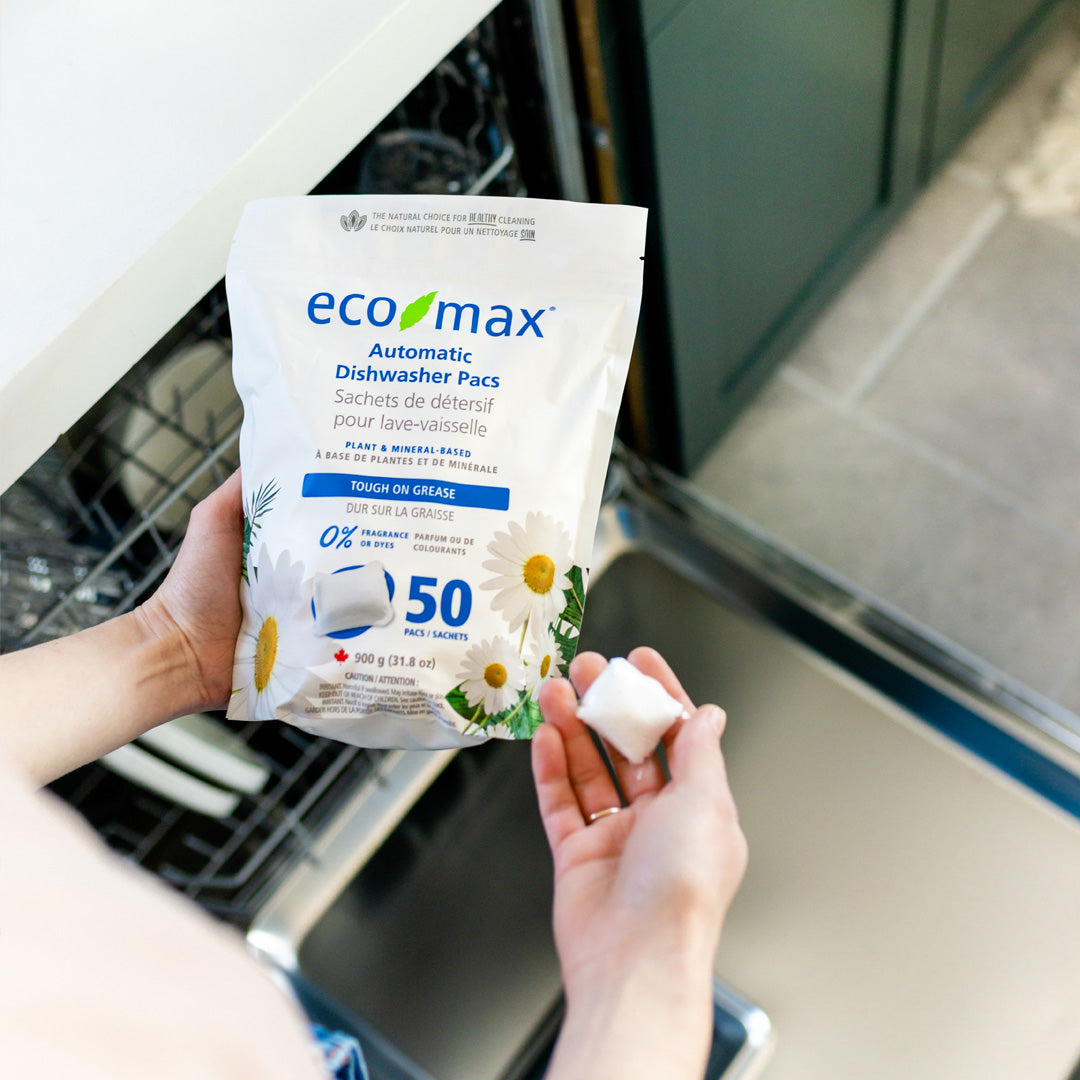 Eco-Max Automatic Dishwasher Pacs - Fragrance-Free (50 count) – Eco-Max ...