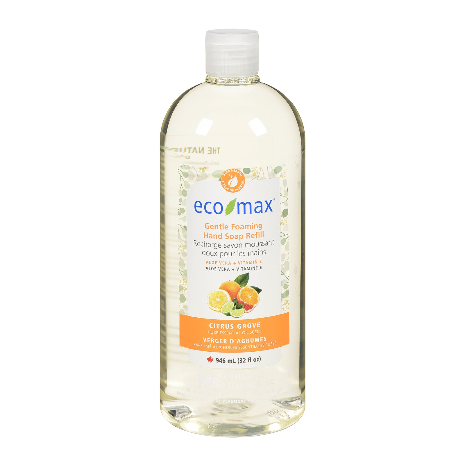 Eco-Max Gentle Foaming Hand Soap Refill - Citrus Grove (946 mL) – Eco ...