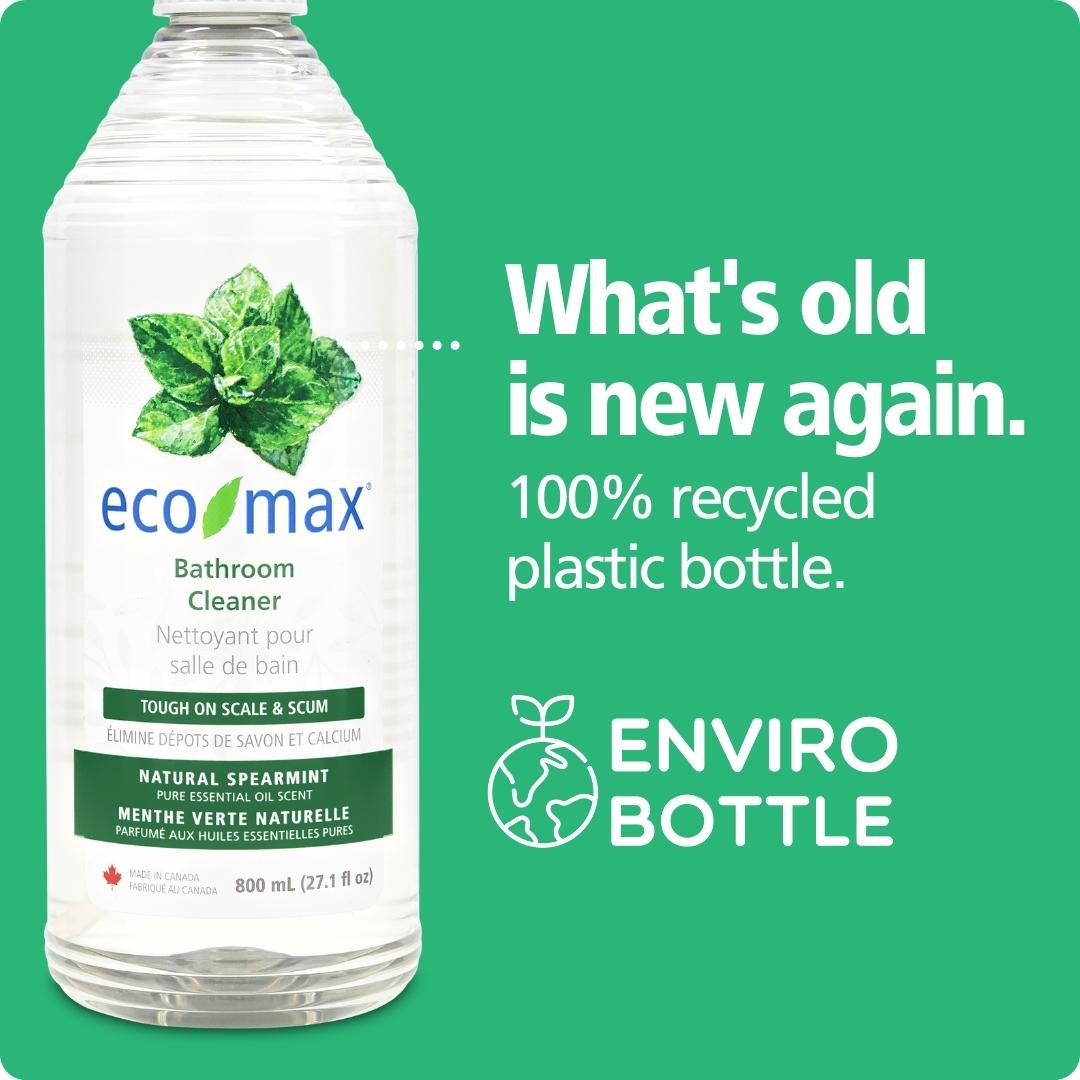 Eco-Max Bathroom Cleaner - Natural Spearmint (800 mL, Enviro Bottle ...